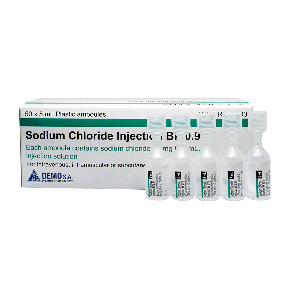 SODIUM CHLORIDE 0.9% 5ML INJ - 50 | Diagmed