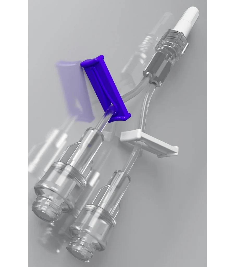 FLOWART DOUBLE LUMEN NEEDLE FREE VALVE PORT - Box of 100 | Diagmed